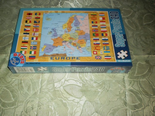 Europe - Super Puzzle - 42x28.8 cm - 240 - NOVO