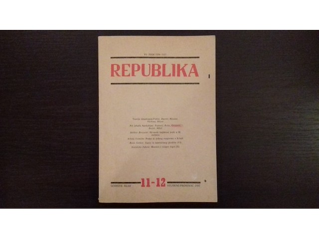 Republika-časopis za književnost 11-12