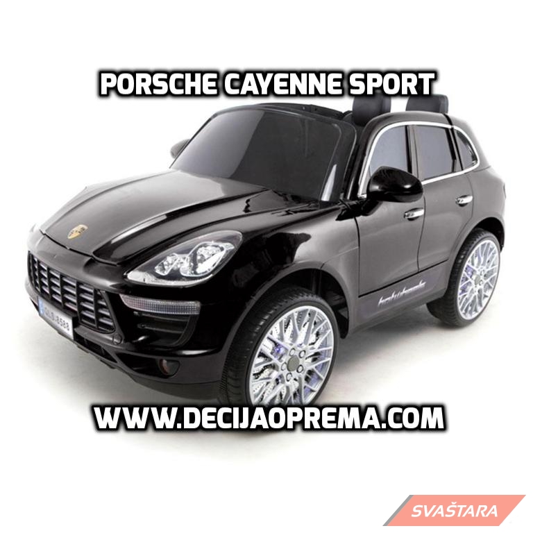 Porsche Cayenne Sport za decu Crni