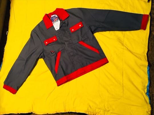 Radna jakna nemačka BP -sivo crvena 44-46 vel.-nov