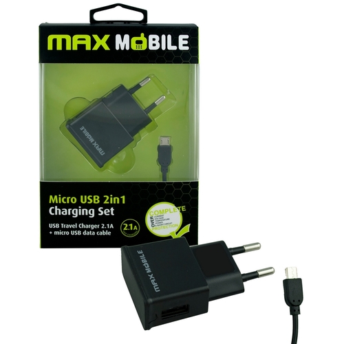 MAX MOBILE USB+ MICRO DATA KABEL 2.4A