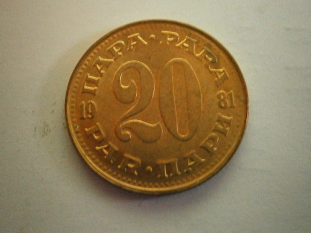 20 PARA 1981 UNC