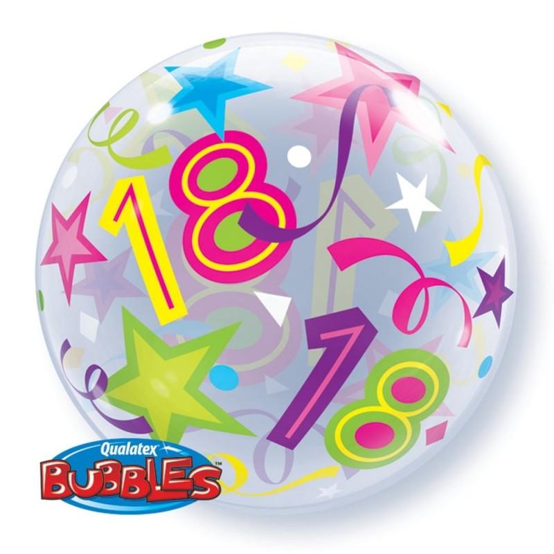 18. rođendan šareni bubble balon
