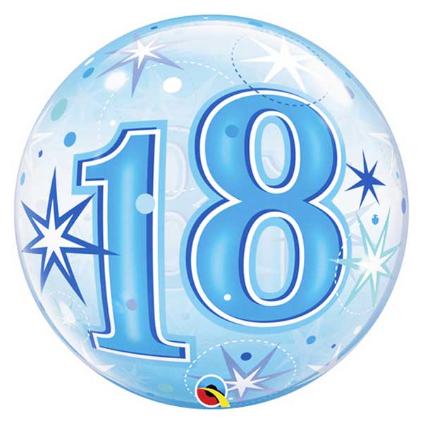 18. rođendan plavi bubble balon