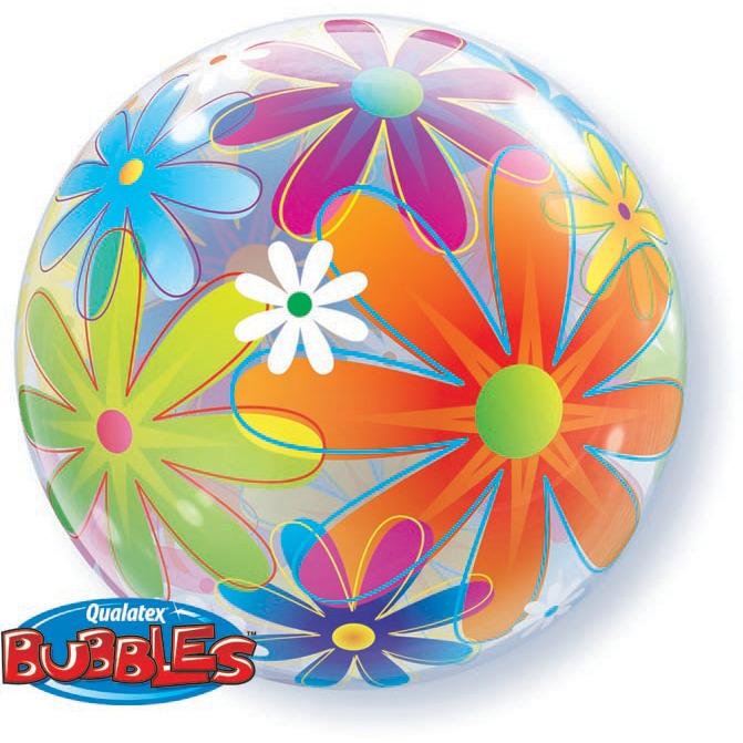 Bubble balon sa cvetićima