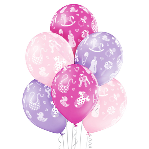Baloni za rodjenje devojčice latex