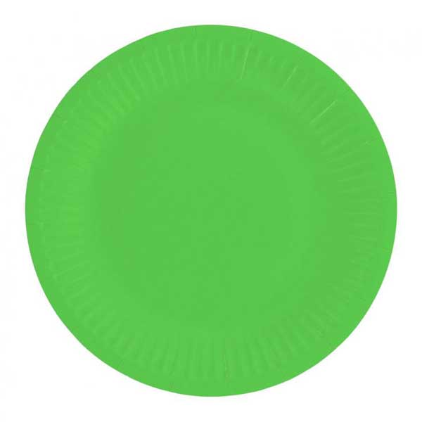 Zeleni papirni tanjiri