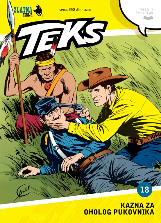 Veseli Četvrtak Zlatna serija 18 - Tex, Kazna za oholog pukovnika (korica A)