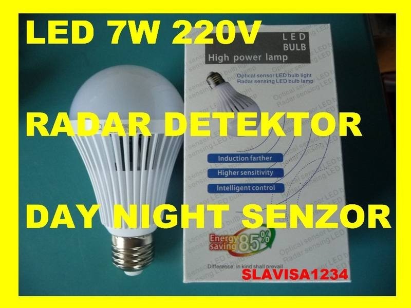 RADAR Detektor LED Sijalica 7W 220V DAY-NIGHT Senzor