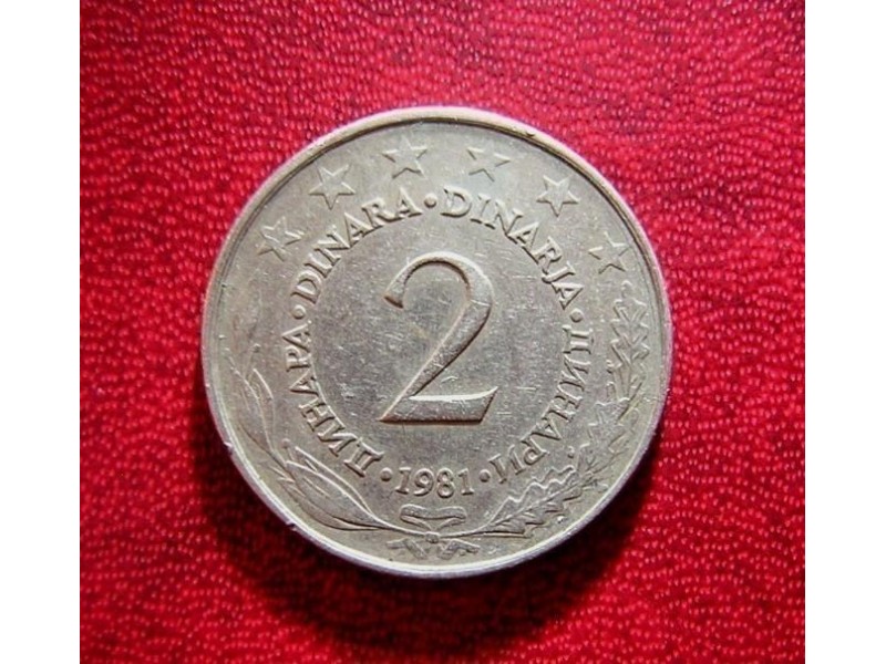 2 dinara 1981.