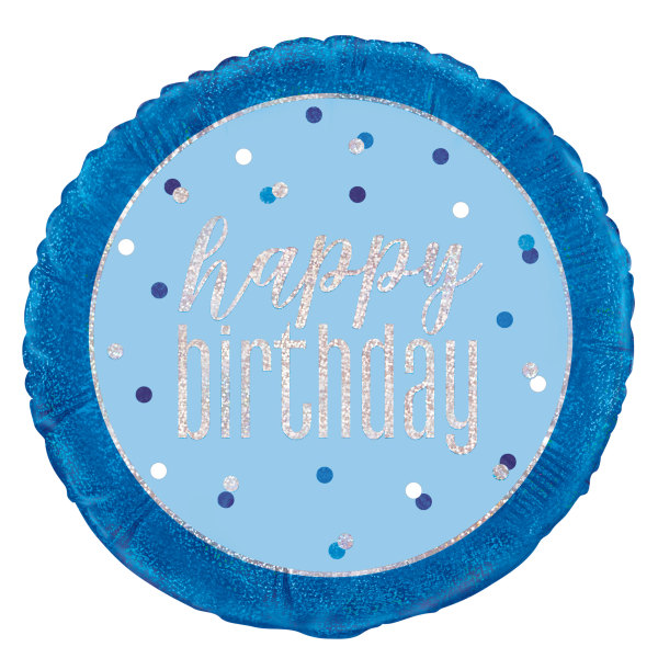 Folija balon plavi happy birthday
