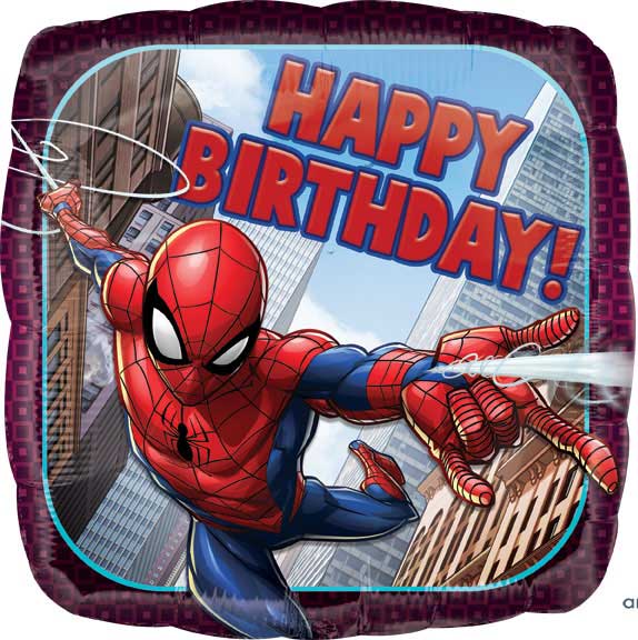 Spiderman Happy birthday folija balon