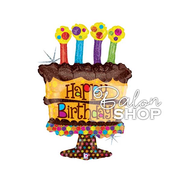 Čokoladna rođendanska torta folija balon
