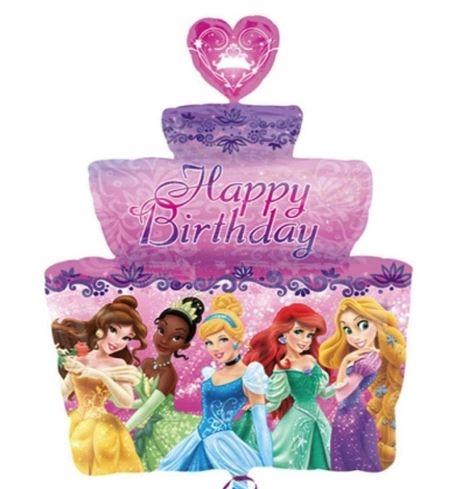 Happy Birthday torta Princeze balon