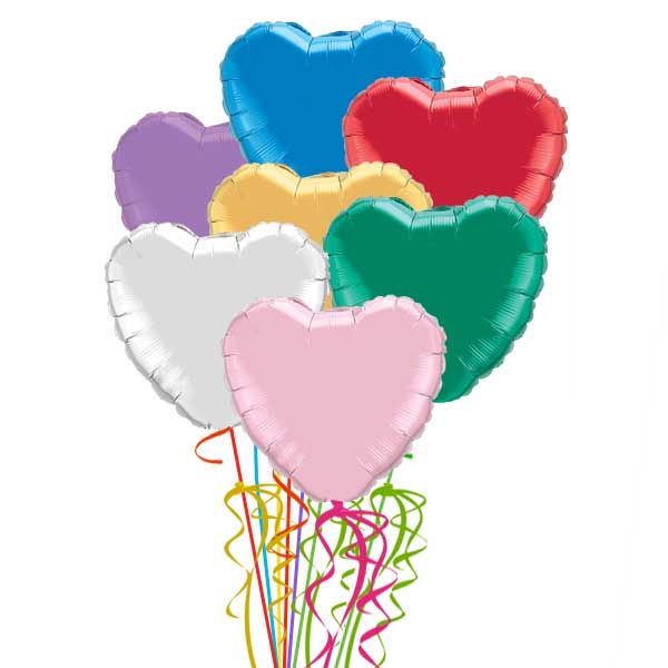 Srce folija baloni buket u više boja