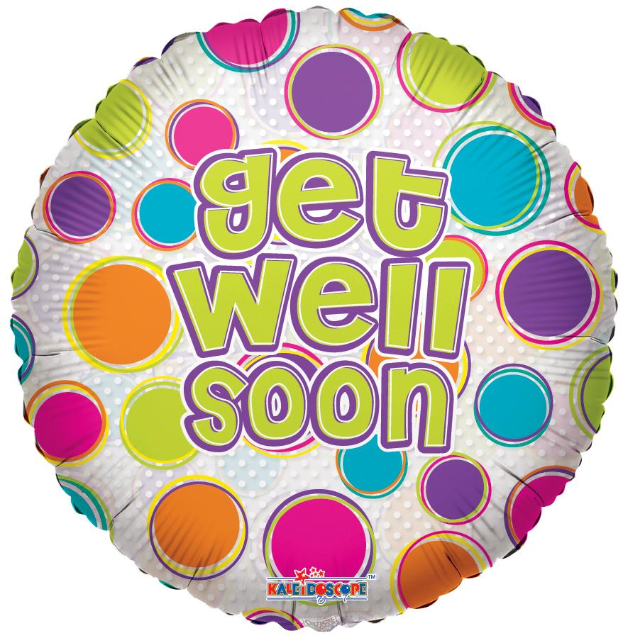 Get Well Soon sa tufnicama folija balon