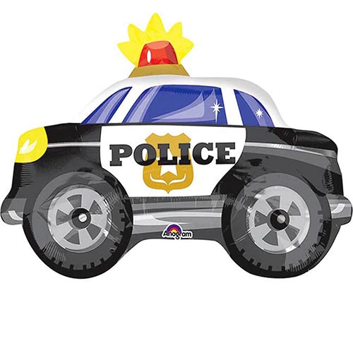 Plavi police automobil