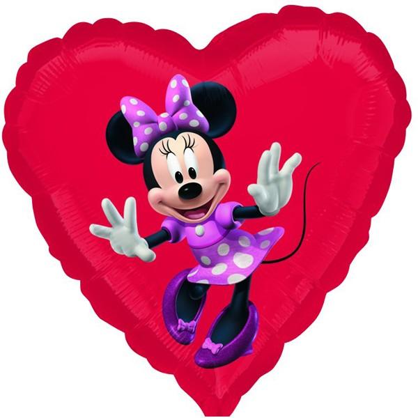 Minnie Mouse srce folija balon