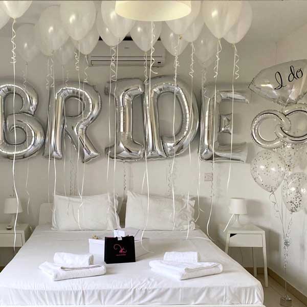 Bride to BE srebrni set balona