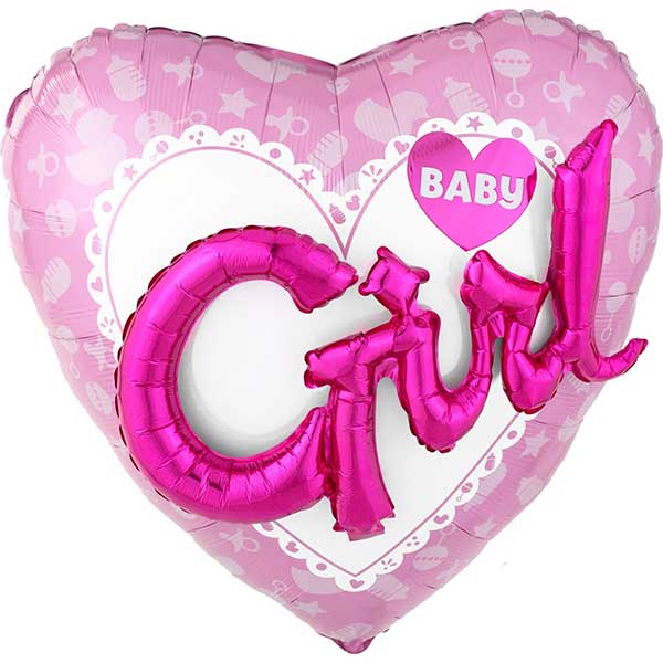 Baby Girl 3D srce veliko