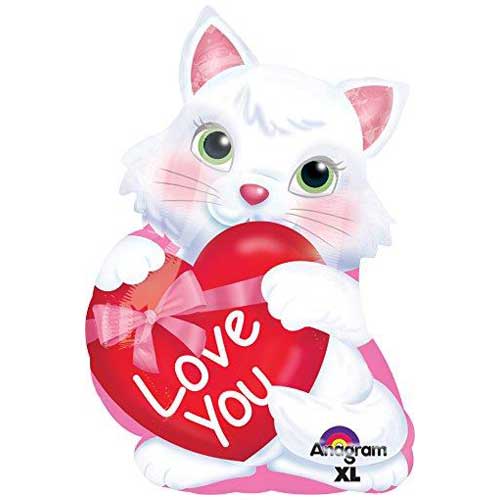 Mačka I Love You balon
