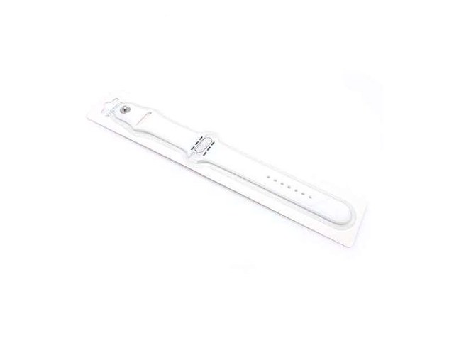 Narukvica za Apple Watch 1-4 sat 38/40mm silikonska bela (CN9)