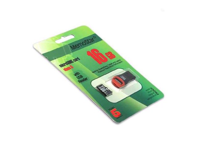 Memorijska kartica MemoStar Micro SD 16GB Class 10 UHS + USB