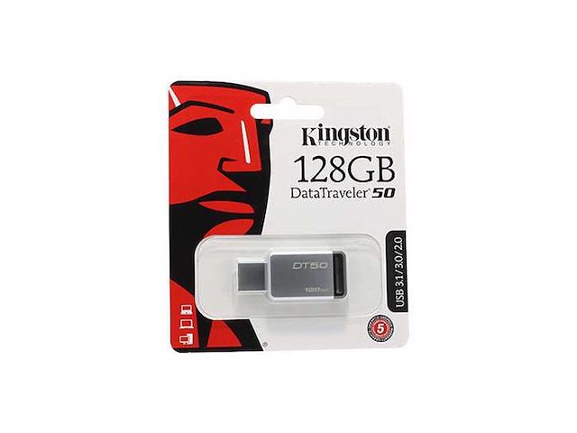 USB Flash memorija Kingston 128GB 3.0 srebrno-crna