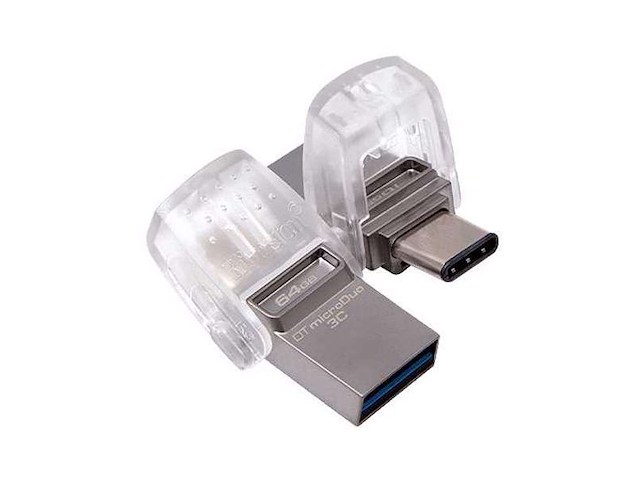 Kingston OTG flash memorija 64GB USB-Type C srebrna