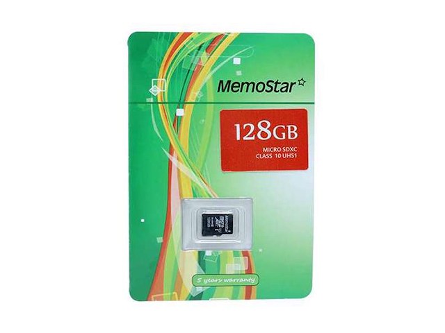 Memorijska kartica MemoStar Micro SD 128GB UHS1 Class 10