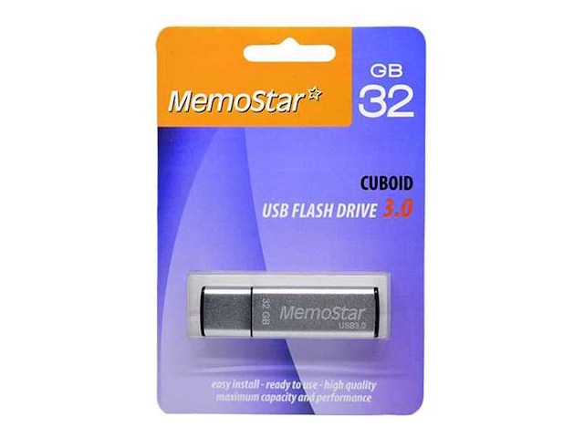 USB Flash memorija MemoStar 32GB CUBOID 3.0 srebrna