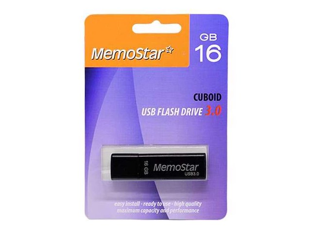 USB Flash memorija MemoStar 16GB CUBOID 3.0 crna