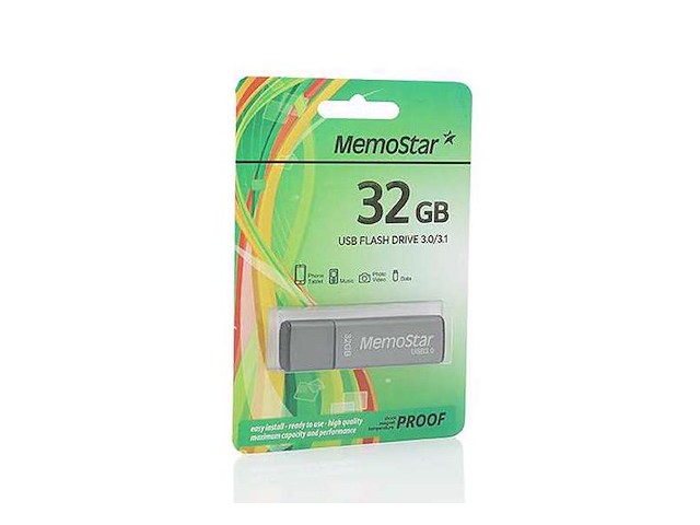 USB Flash memorija MemoStar 32GB CUBOID gun metal 3.0