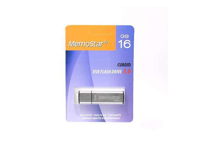 USB Flash memorija MemoStar 16GB CUBOID 3.0 srebrna