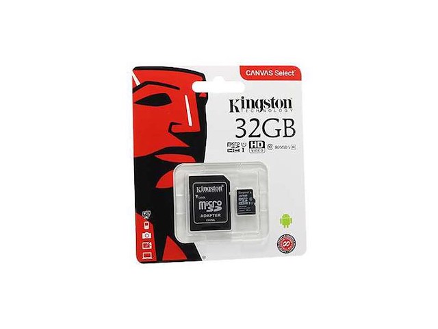 Memorijska kartica Kingston Micro SD 32GB Class 10 UHS U1 + SD adapter