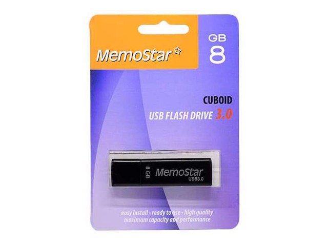 USB Flash memorija MemoStar 8GB CUBOID 3.0 crna