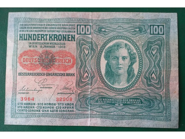 100 KRONEN 1912