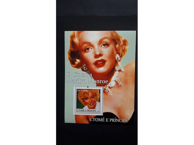 Pozn. ličnosti - Marilyn Monroe 3 - Sao Tome 2004.** Bl