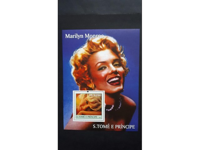 Pozn. ličnosti - Marilyn Monroe 2 - Sao Tome 2004.** Bl