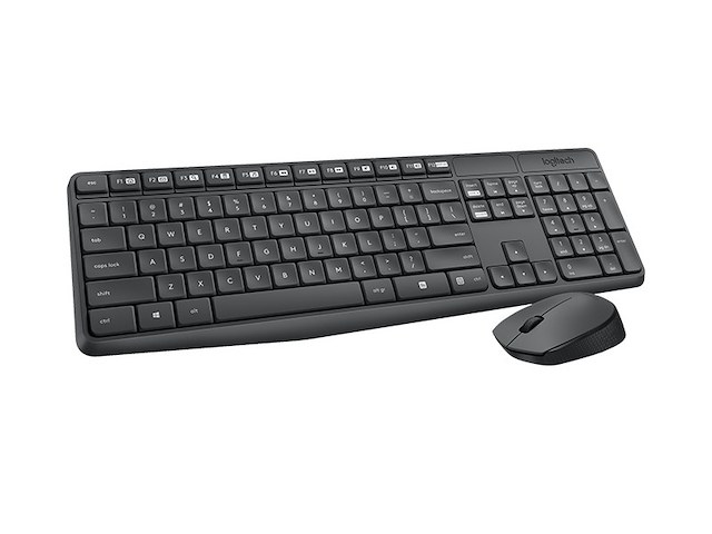 Logitech MK235 Wireless Desktop USB Gray US, New