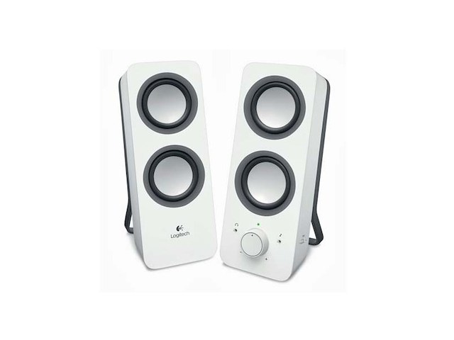 Logitech Z200 Stereo Speakers, 2.0 System Snow white