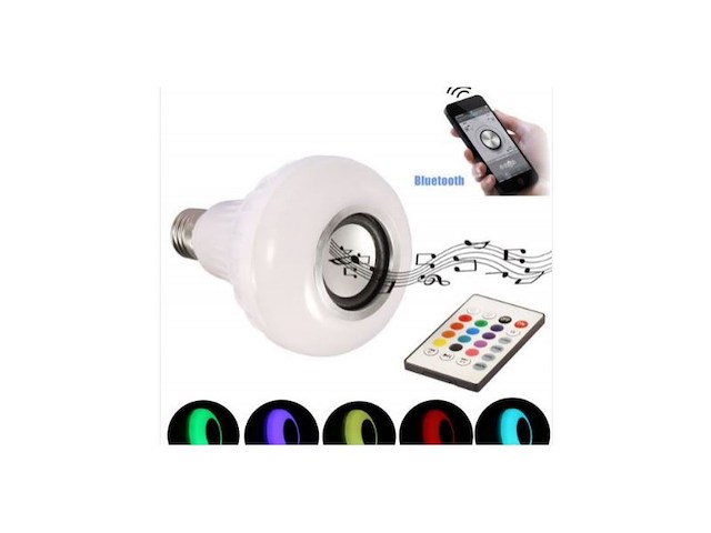 LED Bluetooth Muzička Sijalica-Zvučnik sa daljinskim