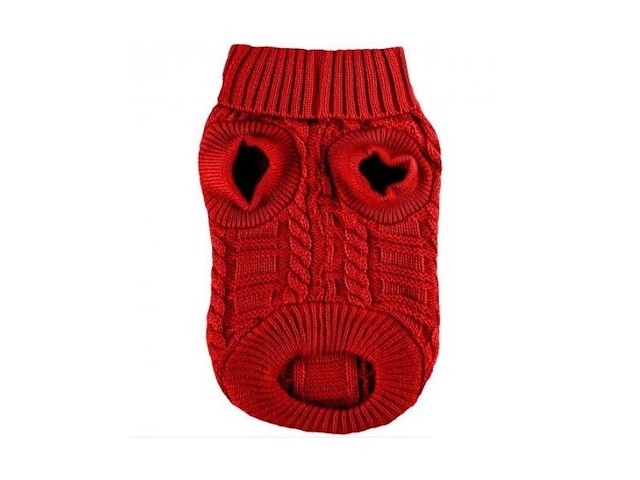 Pulover za ljubimca - crvena rolka