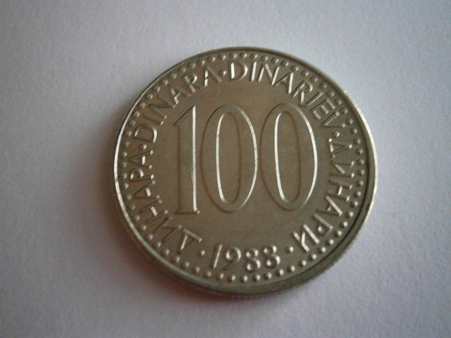 100 DINARA 1988 UNC