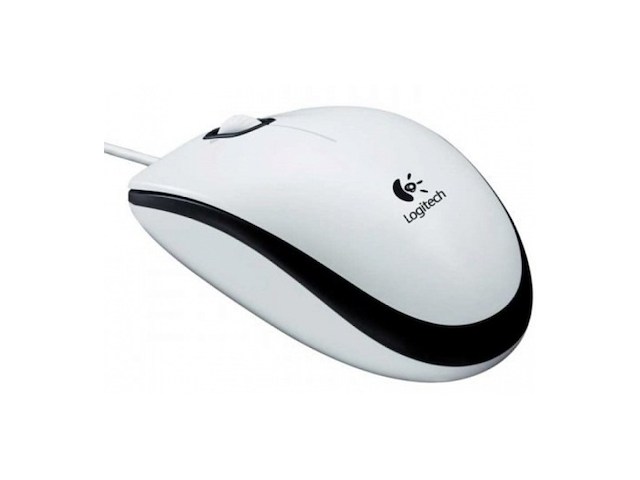 Logitech M100 Optical Corded Mouse, White - Garancija 2god