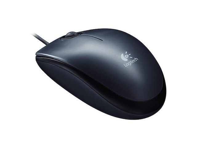 Logitech M100 Optical Corded Mouse, Black - Garancija 2god