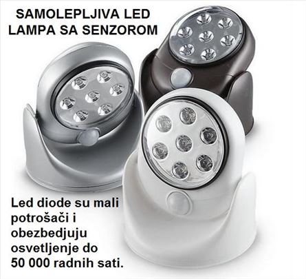 Samolepljiva led lampa sa senzorom