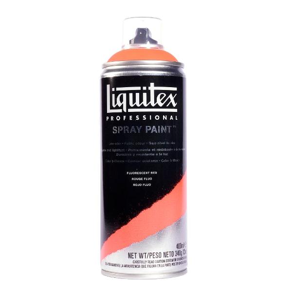 Liquitex LX ACRYLIC SPRAY 400ML FLUORESCENT RED