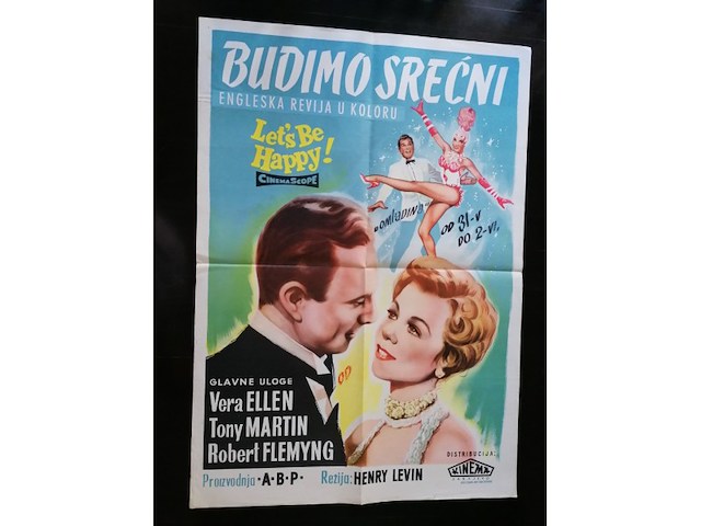 BUDIMO SRECNI 1957 - FILMSKI POSTER