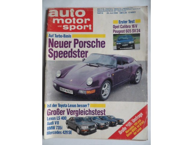 AUTO MOTOR und sport 29.juni 1990.